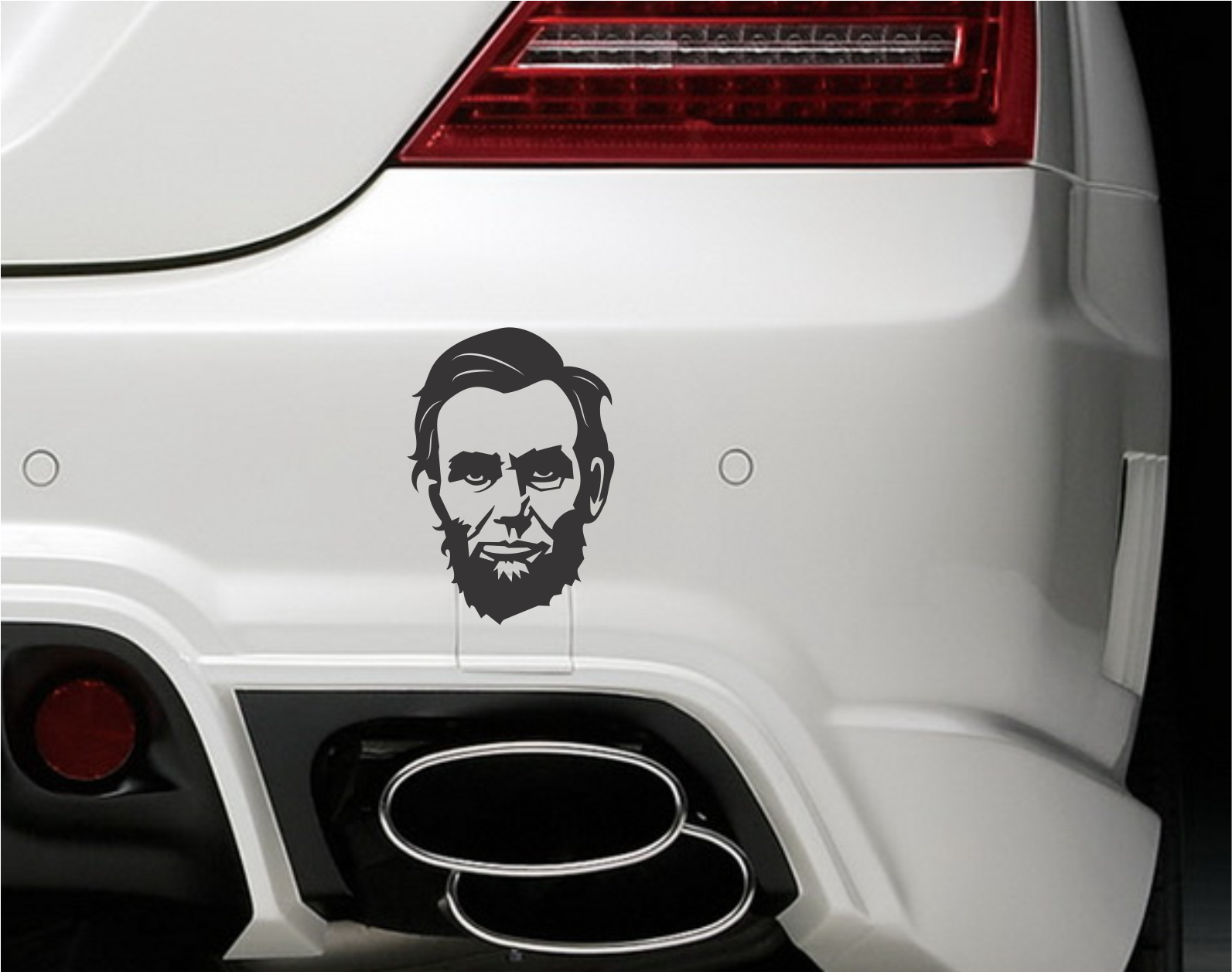 Abraham Lincoln Face Portrait Vinyl Bumper Sticker Decal USA President ...