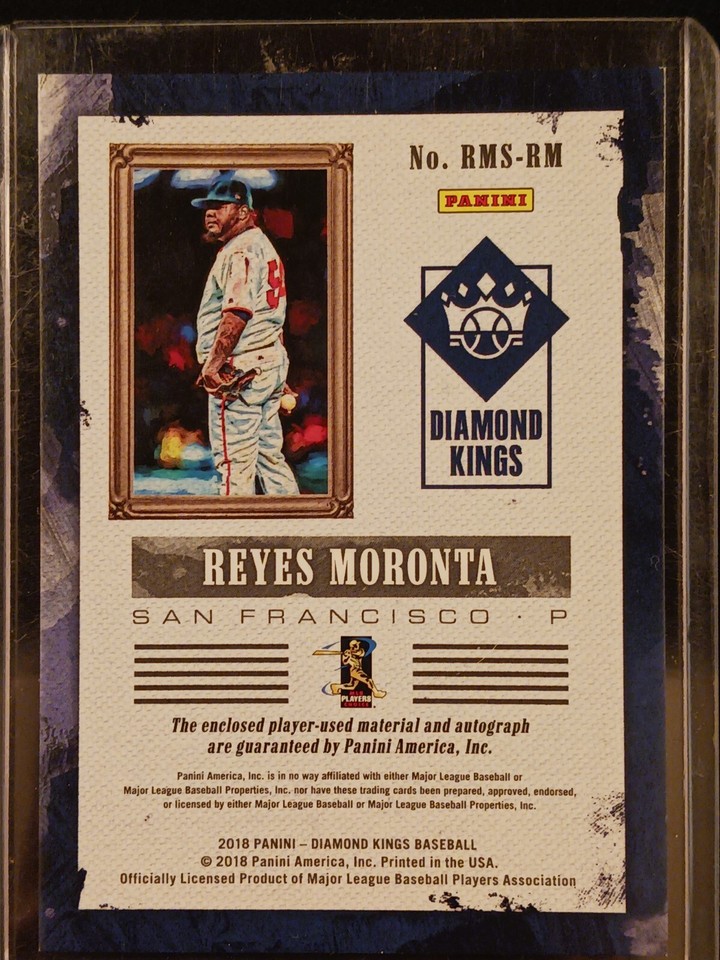 /299 RPA 2018 Diamond Kings Reyes Moronta Rookie Materials Dual Relic ...