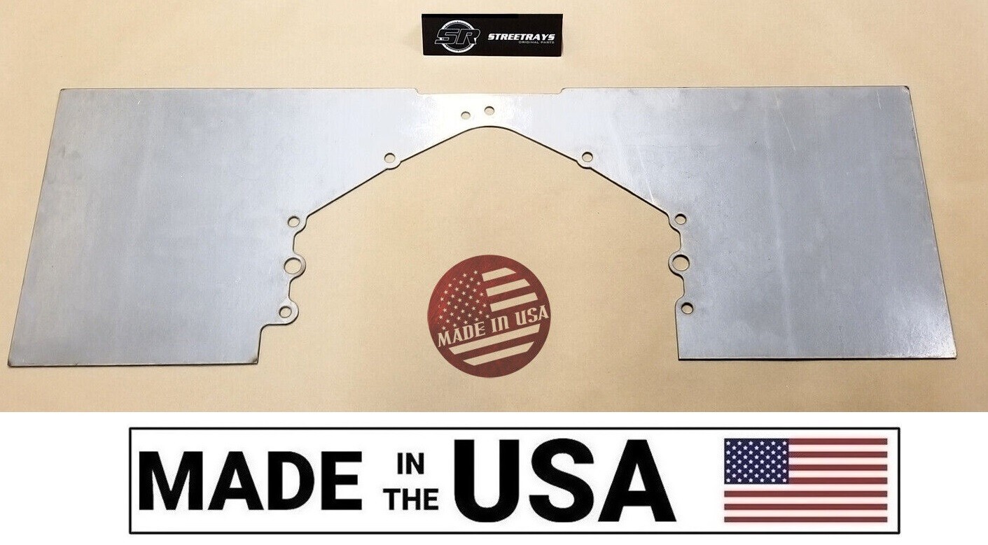 [SR] 1/8" Steel Mid Plate Chevy SBC BBC LS1 LS Small Big Block Rear ...