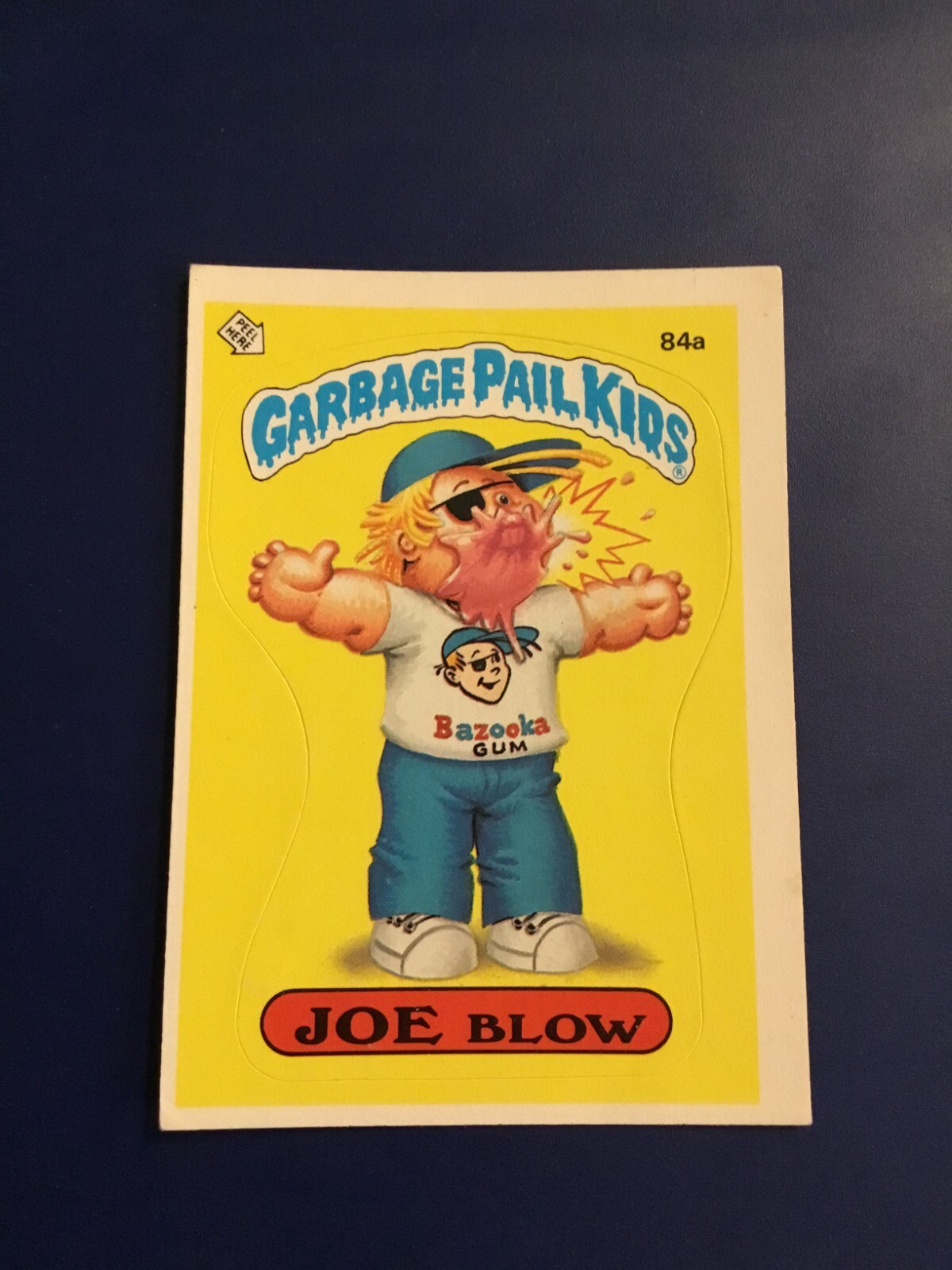 1986 Topps Garbage Pail Kids #84A JOE BLOW Original Series 3 GPK EXT ...