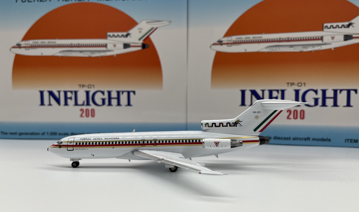FUERZA AEREA MEXICANA B727-100 Reg:TP-01 Diecast Models 1:200 Scale ...