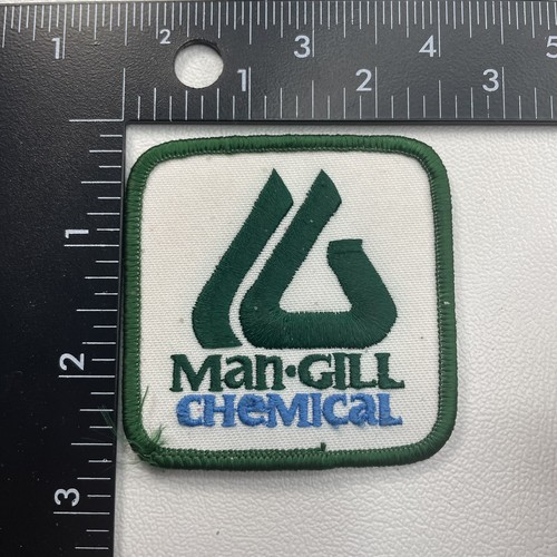 Vtg MAN GILL CHEMICAL Advertising Patch C085 | eBay
