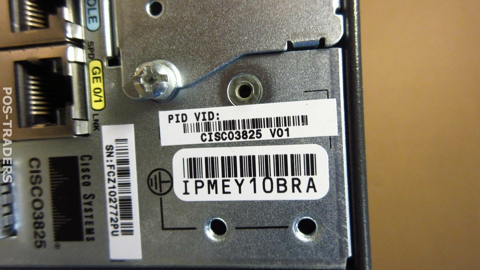 Cisco 3825 v01 - Integrated Services Security Router INCLUDING 1X VWIC ...