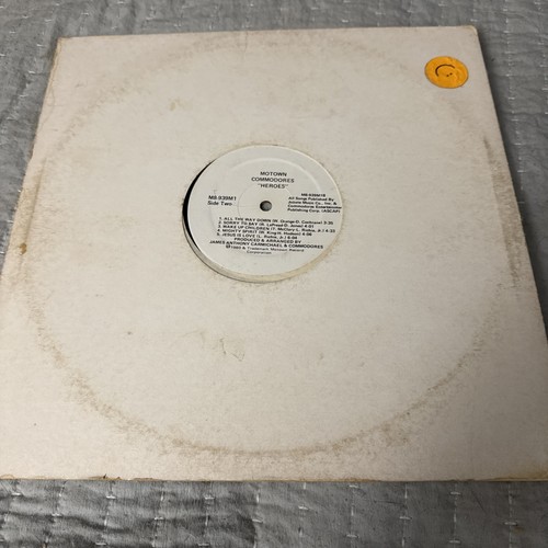 Commodores Heroes 1980 Motown Records PROMO White Label M8-939M1 VG ...