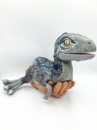 JURASSIC WORLD 🔥 Baby Blue Dinosaur Animatronic Hand Puppet - Real FX ...