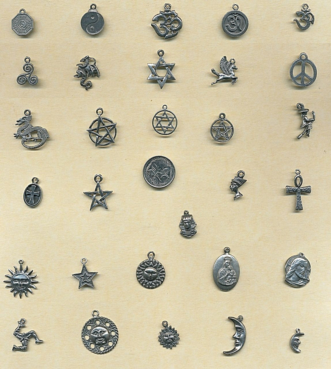 NEW AGE SYMBOLS pewter charm- 30 to choose from- | eBay