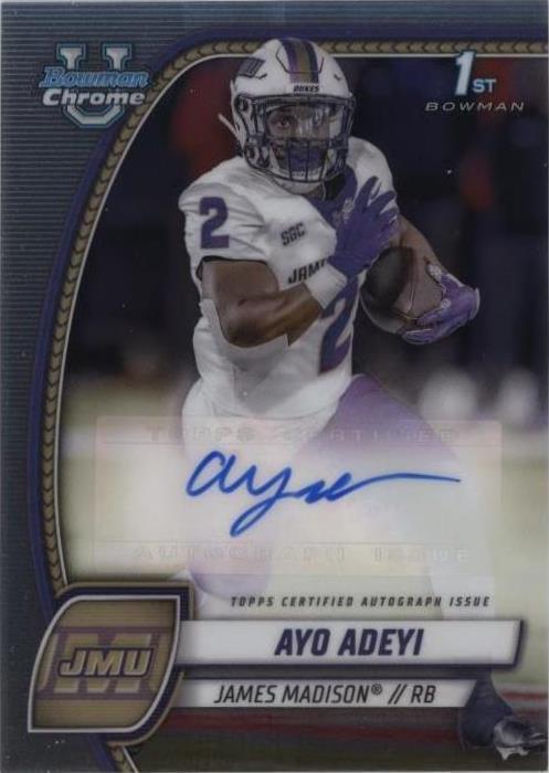 2024 Bowman University Chrome - Chrome Prospect Autographs Ayo Adeyi # ...