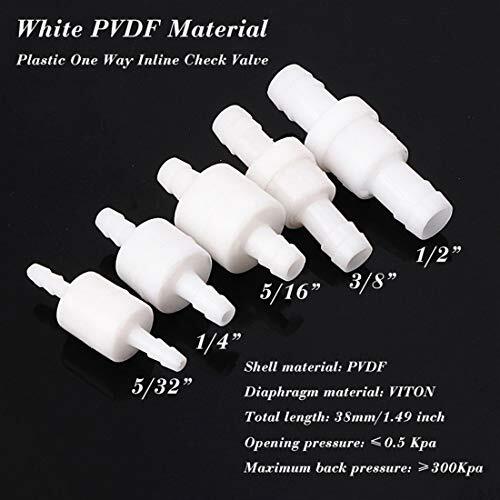 1/2" Barb Hose One Way Inline Check Valve Non Return Ozone Resistance ...