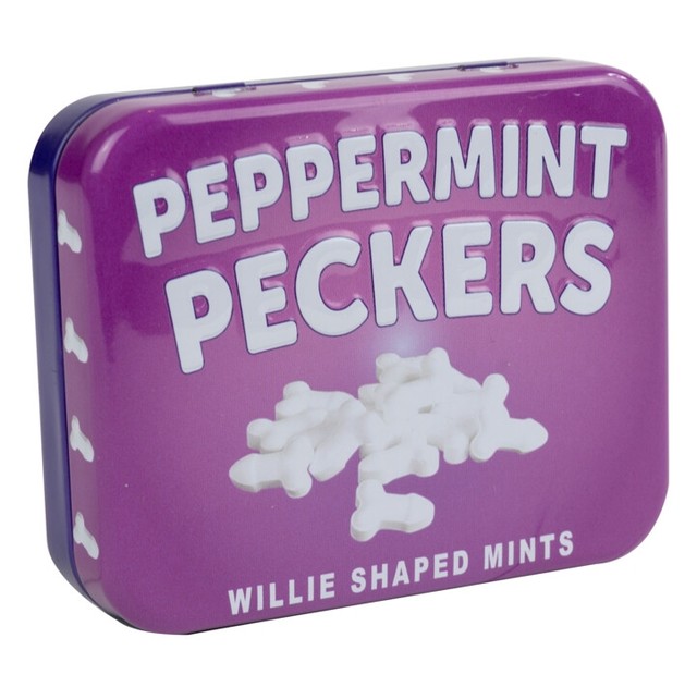 Peppermint PECKERS Tin Willy Sweets MINT Mints Secret Santa Gift Xmas ...