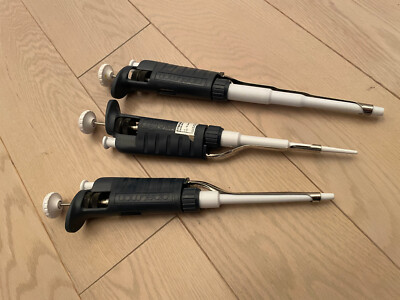 Gilson Pipet pipetman Pipettor pipet set P1000 P20 P200 variable ...