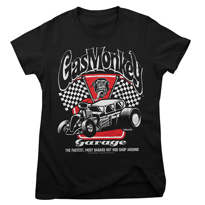 Officially Licensed Gas Monkey Garage - Badass GAS monkey Women T-Shirt ...