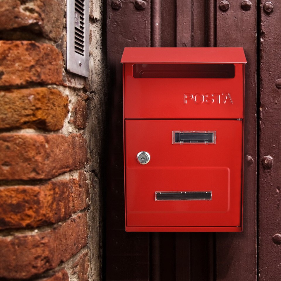 Galvanized Steel Lockable Parcel Delivery Secure Dropbox Outdoor Letter ...