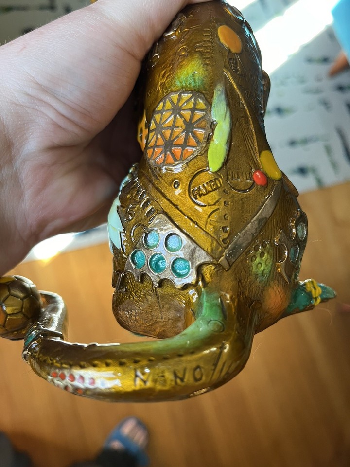 Gorgeous Nano Lopez “Edison” Bronze Cat Sculpture (medium size) #186/ ...