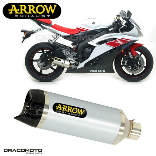 Exhaust YAMAHA YZF 600 R6 2010 2011 ARROW ALU CC THUNDER | eBay