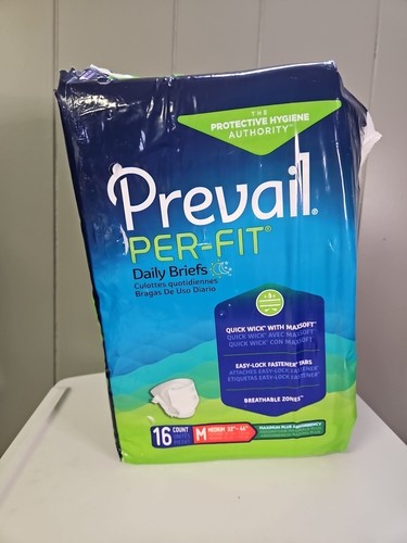16 Count PREVAIL Per-Fit Daily Briefs Medium 32"-44" Maximum Plus Absorbency | eBay