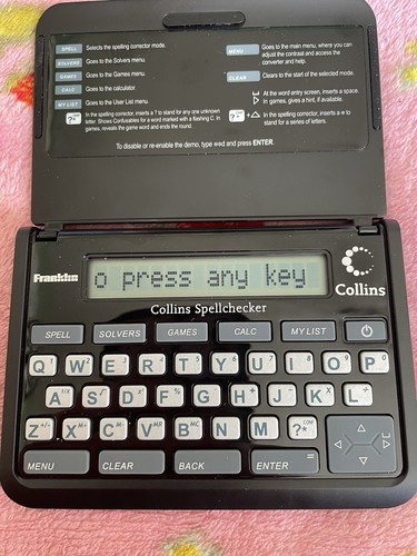 Franklin Collins Pocket Spellchecker SPQ-109 - Dictionary, Games & Word ...