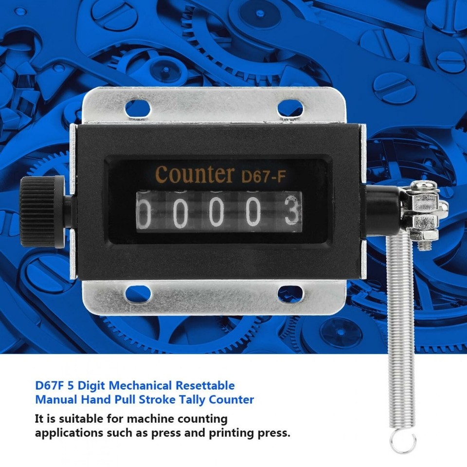 Hot Sale Mechanical Counter 5 Digit Mechanical Counter D67-F Resettable ...