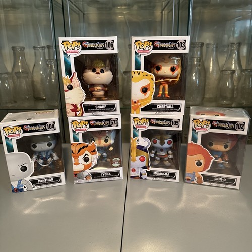 THUNDERCATS 6 FUNKO POP SET Lion O Panthro Cheetara Tygra Snarf Mumm-ra ...