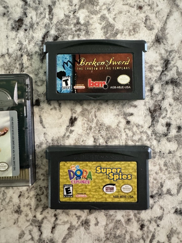 Nintendo Gameboy Advance and Gameboy Lot of 5 Games All Tested Working ...