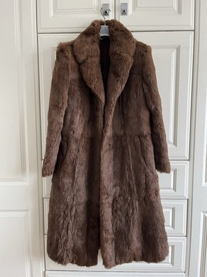 Stunning Ladies Thick Rabbit Fur Full Length Coat By Kumar Bros Size 12 ...