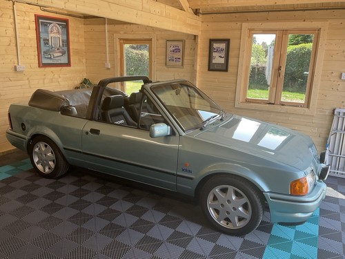 1989 Ford XR3I Cabriolet Limited Edition Rare Aquafoam Blue | eBay UK