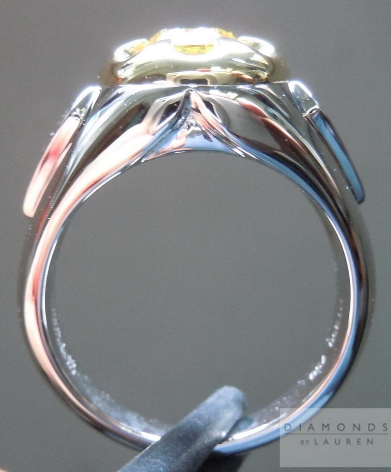 .57ct Fancy Vivid Yellow Round Diamond "Uber" Ring GIA R4432 Diamonds ...