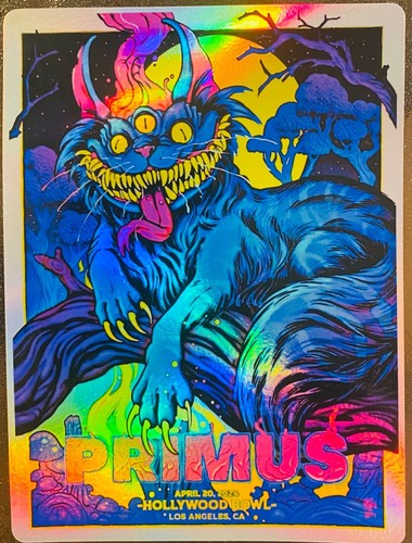 PRIMUS STICKER/POSTER HOLLYWOOD BOWL LA FOIL | eBay