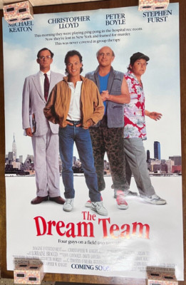 ROLLED THE DREAM TEAM 1989 2-SIDED MOVIE POSTER 26.5x39.5 CHRISTOPHER ...