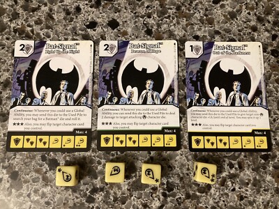 DC Dice Masters Batman Bat Signal Rare Uncommon Common 4 DICE | eBay