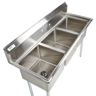 3-Compartment Sinks - 3 Three Compartment Sink