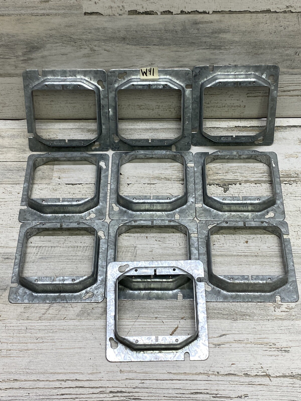 RACO 820 Electrical 4-11/16" Plaster Ring Cover 1.25” Raised Lot of 10 ...