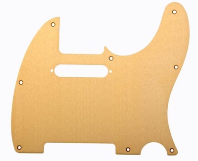 Tele Pickguard Anodized Aluminum PAINTED GOLD for USA style Telecaster ...