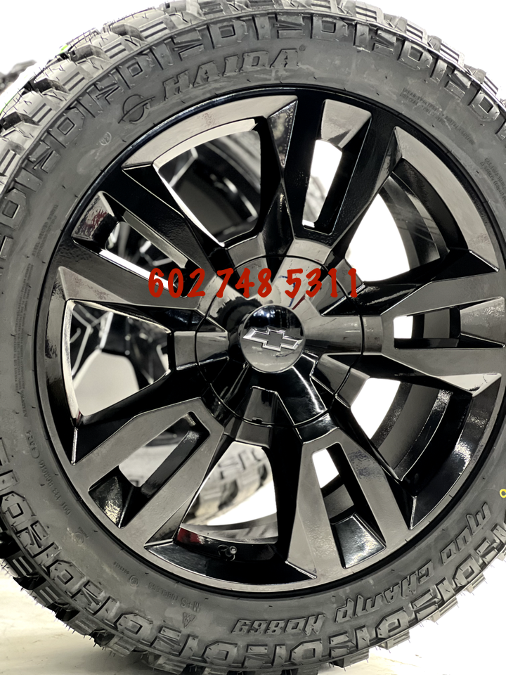 22" GMC CHEVY SILVERADO OEM 1500 DENALI BLAC OUT 6X139MM 33125022 MT ...