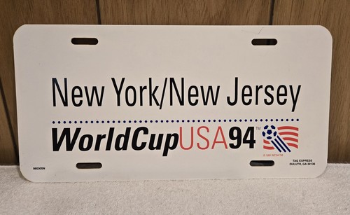 Vintage 1994 World Cup New York/ New Jersey USA License Plate Rare WC ...