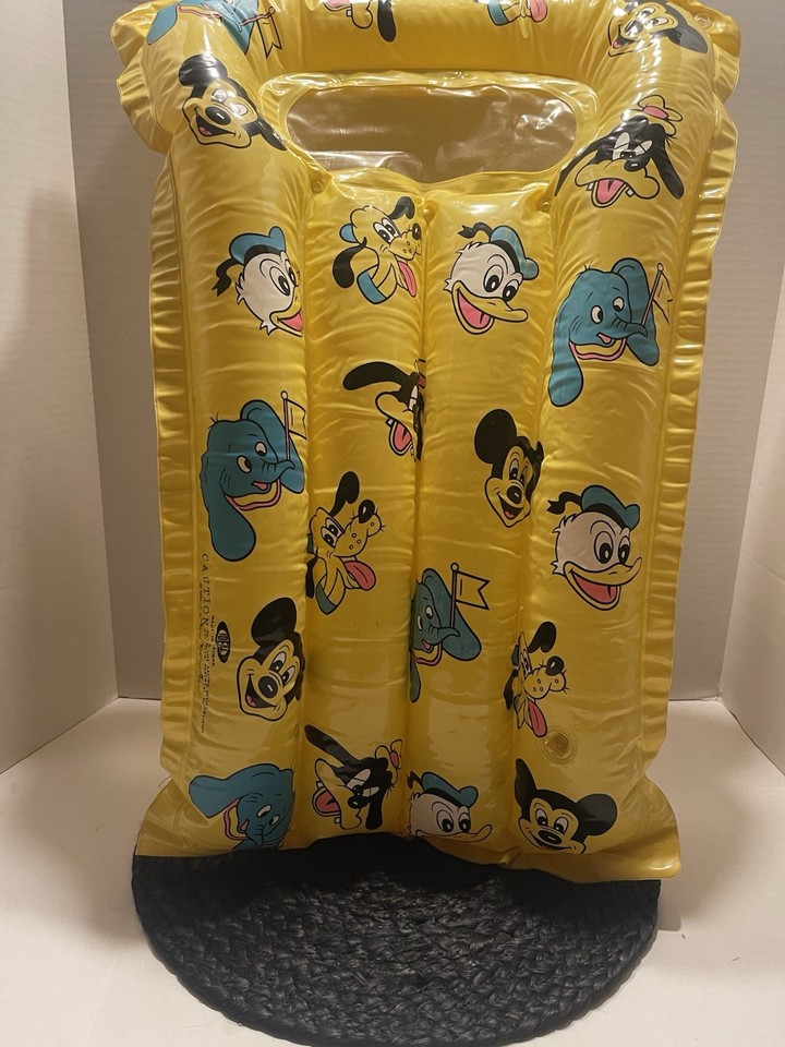Vtg Mickey Mouse & Pals See Through Blow Up Pool Float By Ideal, Walt ...