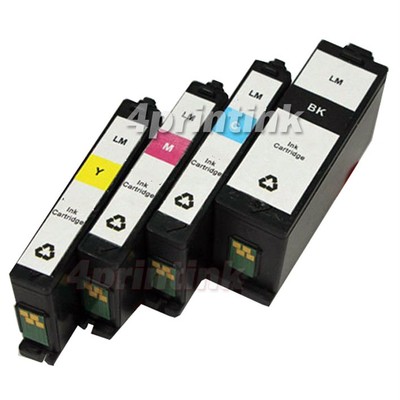 4 pack 150 Compatible Ink Cartridge Set For Lexmark Pro715 Pro915 ...
