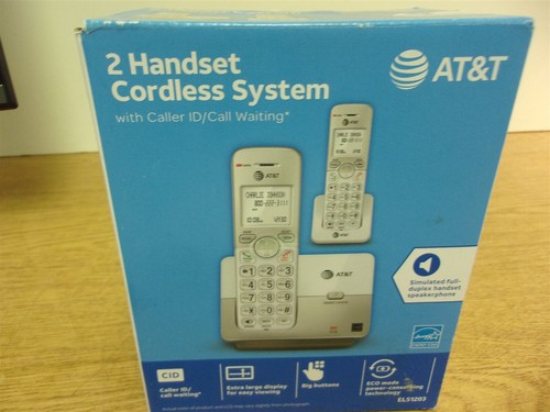 AT&T EL51203 2-Handset Cordless Phone System Caller Id / Call Waiting ...
