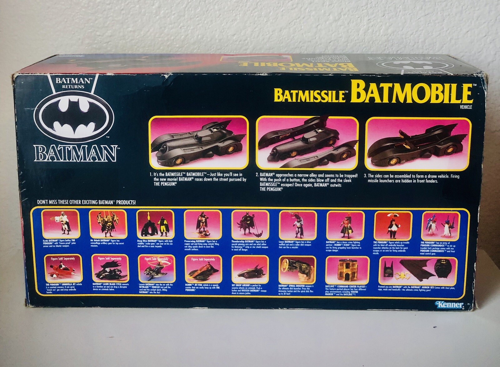 Batmissile Batmobile 1991 Batman Returns by Kenner(Complete) | eBay