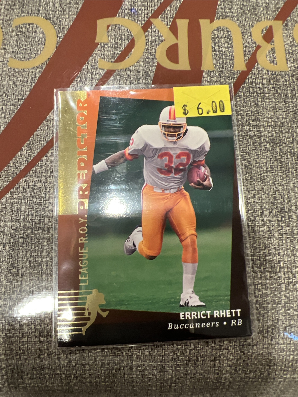 1994 Upper Deck Predictors Award Winners #HP18 Errict Rhett Buccaneers ...