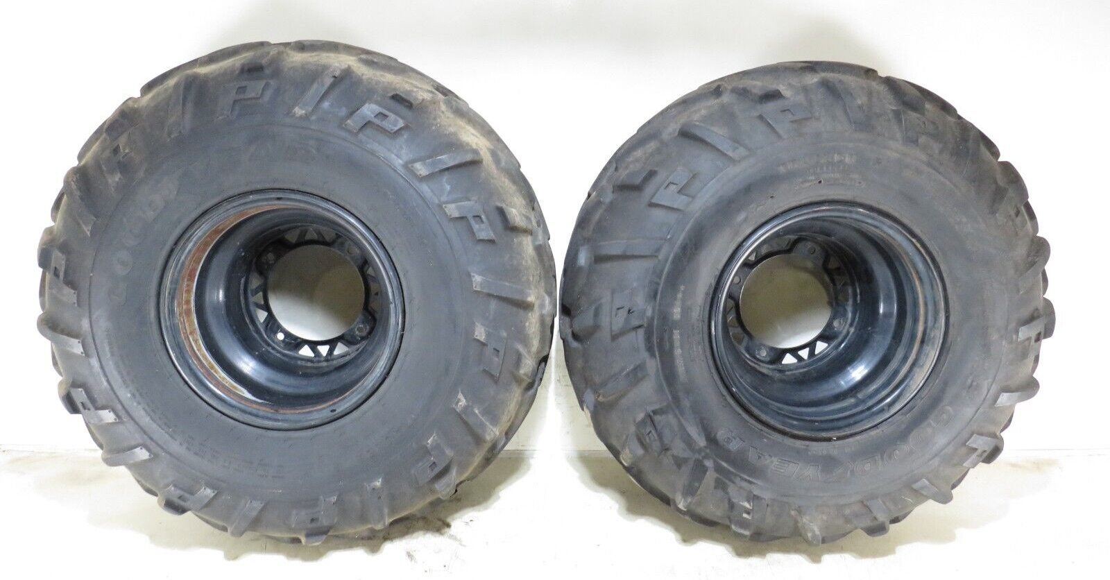 2001 Polaris Sportsman 500 Rear Rims Tires Wheels Goodyear Tracker 10x8 ...
