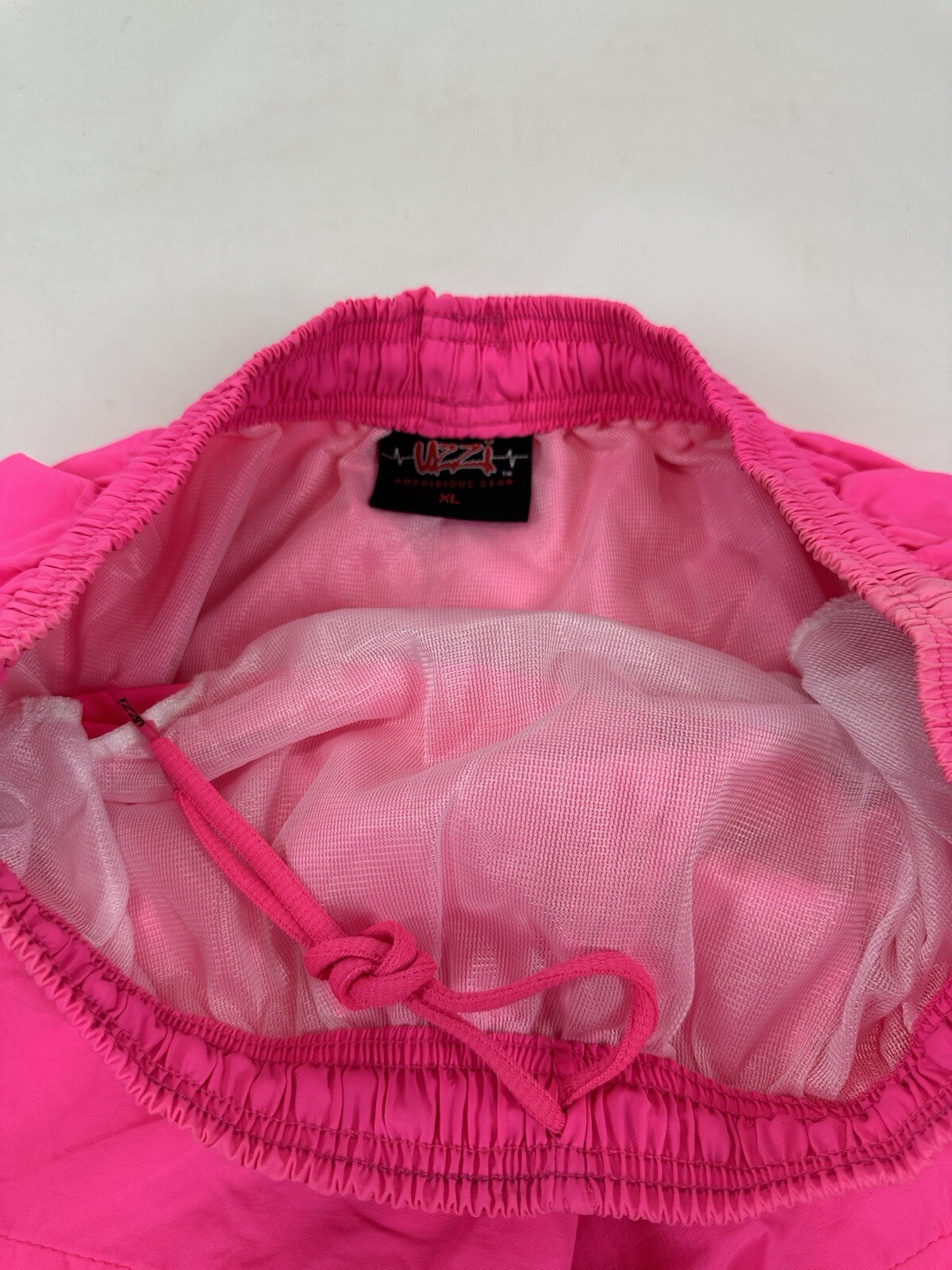 UZZI Amphibious Dive Gear Swim Trunks Nylon Shorts Hot Neon PInk XL VTG ...