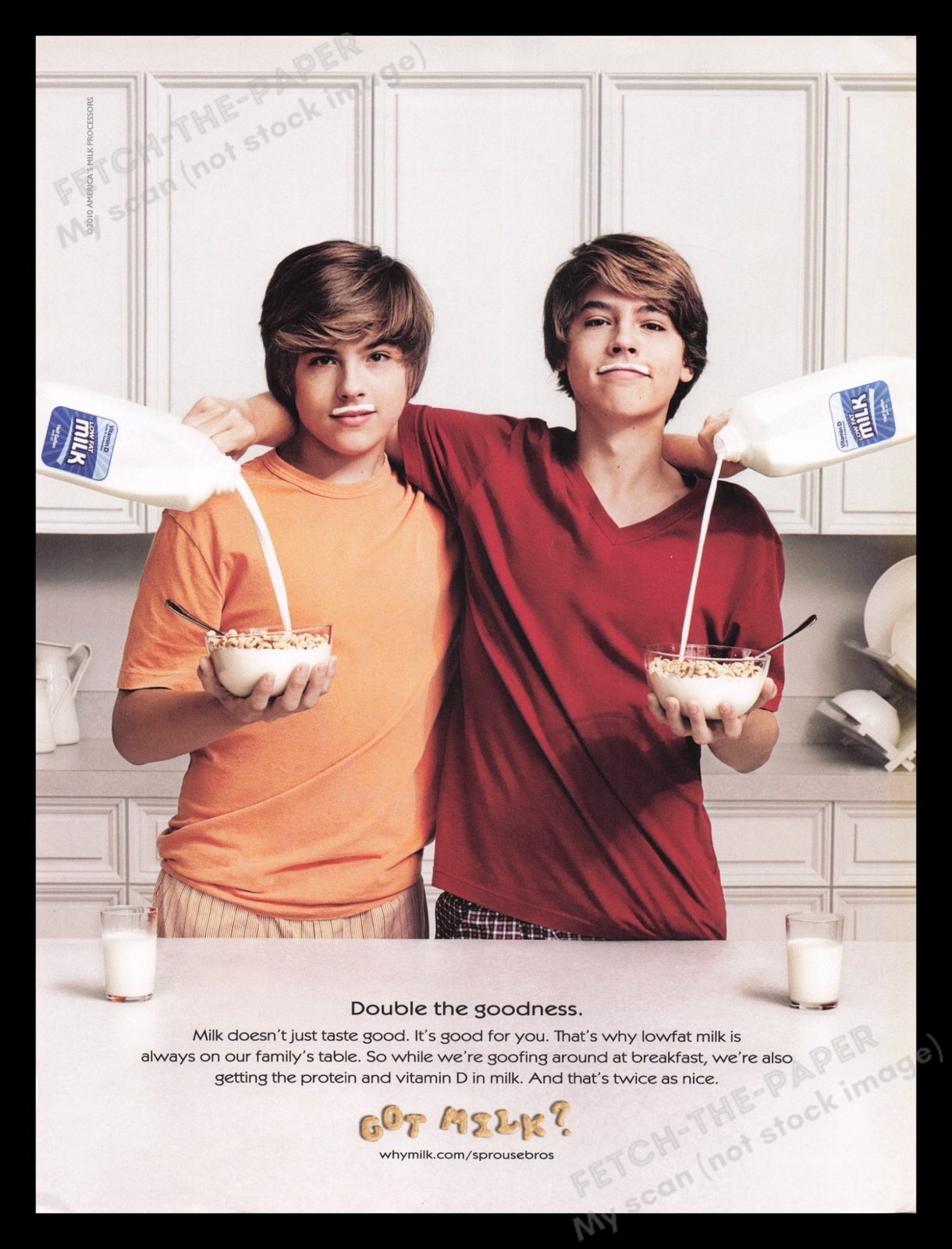 Got Milk? 2000s Print Advertisement Ad 2010 Sprouse Brothers Twin ...