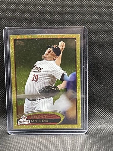2012 Topps Gold Sparkle Houston Astros Baseball Card #169 Brett Myers ...