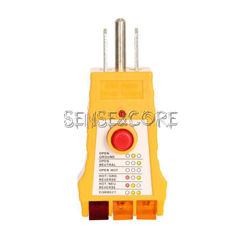 WH305 Electrical Socket Tester GFCI Check Standard AC Outlets Receiver ...