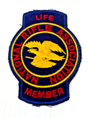 NRA National Rifle Association Life Member Patch Embroidered Cloth 3.0 ...