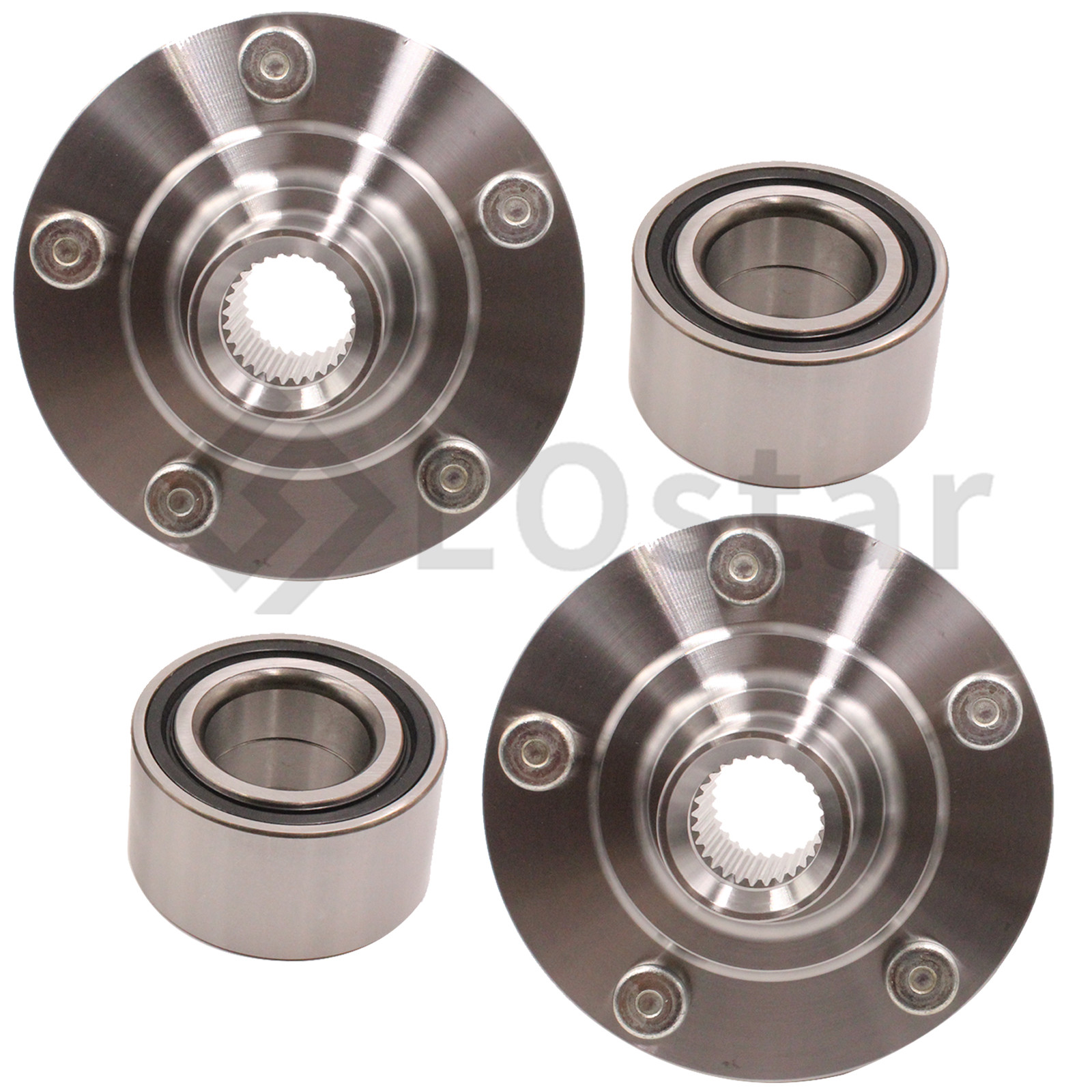 Pair(2) Front Wheel Hub & Bearing Assembly Fits Mitsubishi Outlander ...