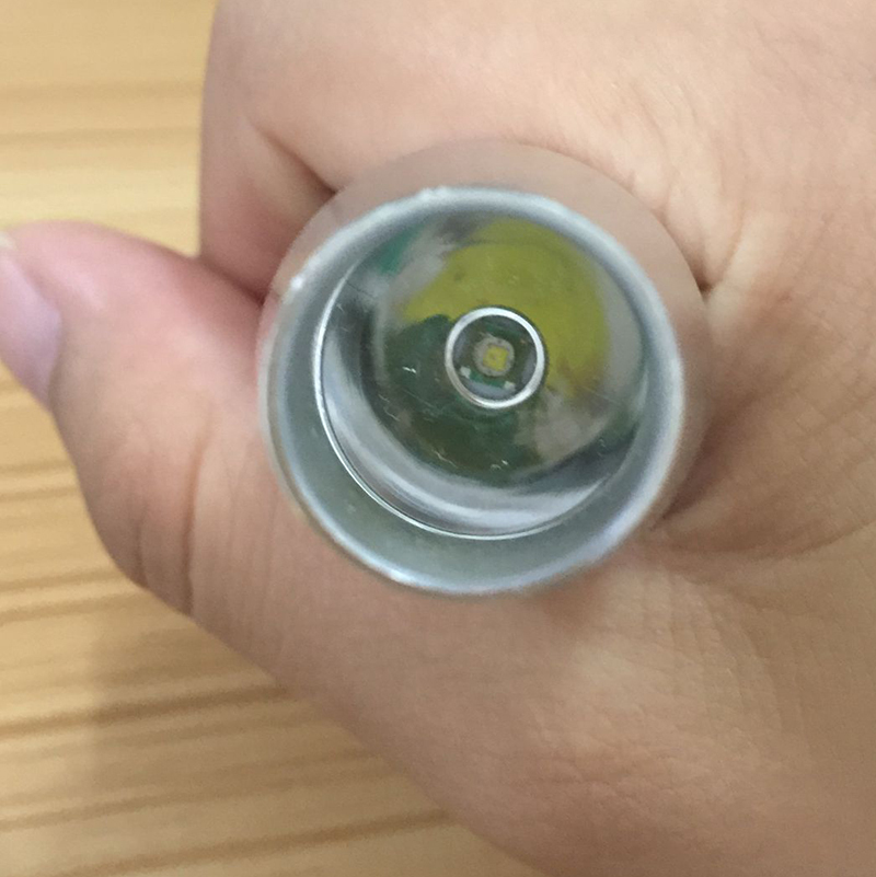 Mini Jewelry Jade Led Flashlight Glare Torch White Yellow Light stone ...