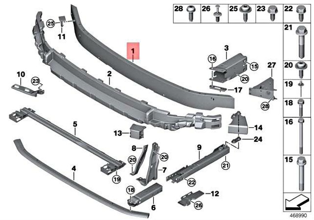 Mini F54 Carrier Frontbumper 51117351519 online kaufen | eBay