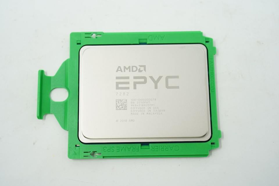 AMD EPYC 7282 16 Cores 32 Thread SP3 Processor 2.8GHz 120W, No Vendor ...