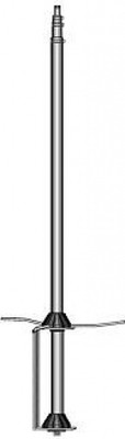 Hi-Gain 1/2 Wave CB Homebase Antenna Base Silver Rod Half Wave 18ft ...